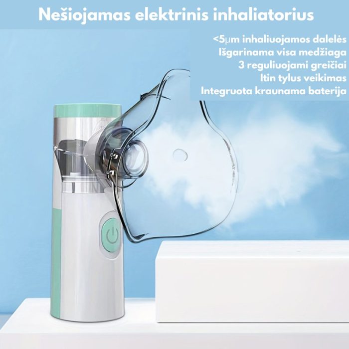 Elektrinis ultragarsinis inhaliatorius Nano Air+ - MedGyd.lt - Parduotuvė